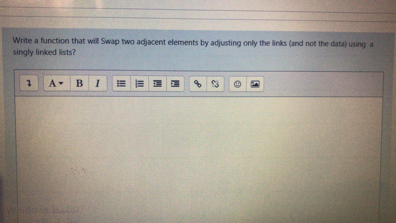 Solved Write a function that will Swap two adjacent elements | Chegg.com