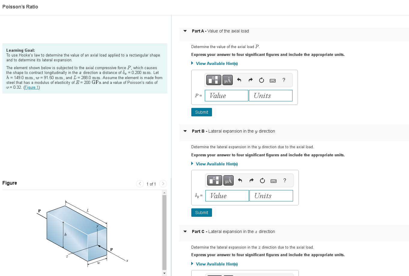 Solved Learning Goal: Determine the value of the axial load | Chegg.com