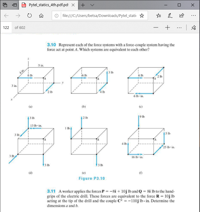 6 5 Pytel_statics_4th.pdf.pdi x + 0 | Chegg.com