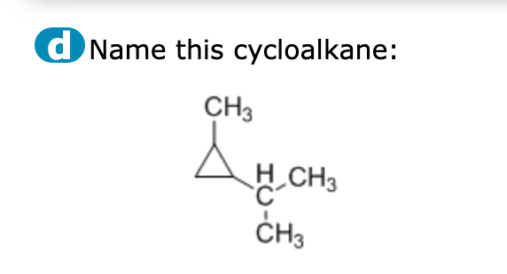 Solved Name this cycloalkane: | Chegg.com