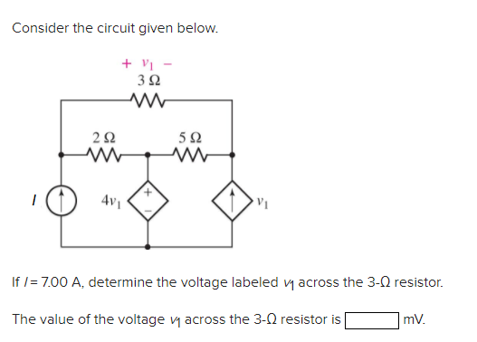Solved Consider the circuit given below.If I=7.00A, | Chegg.com