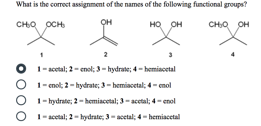 Solved What is the correct assignment of the names of the | Chegg.com