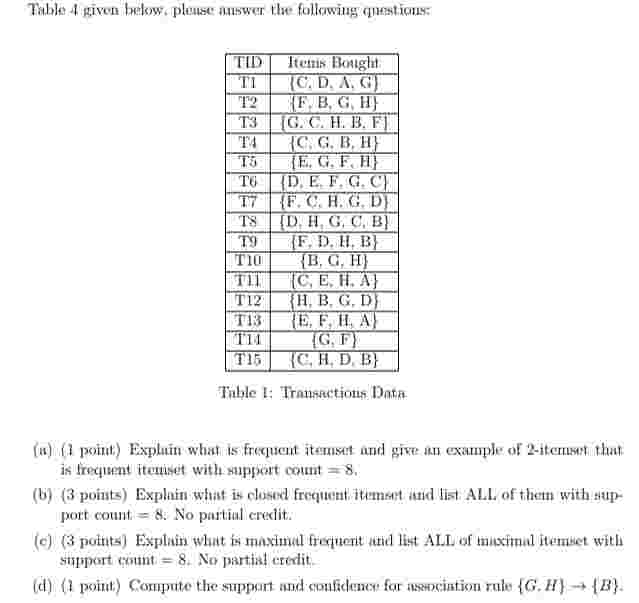 Solved Table 4 given below c plense ruswer the following | Chegg.com Solved Table 4 given below c plense ruswer the following | Chegg.com