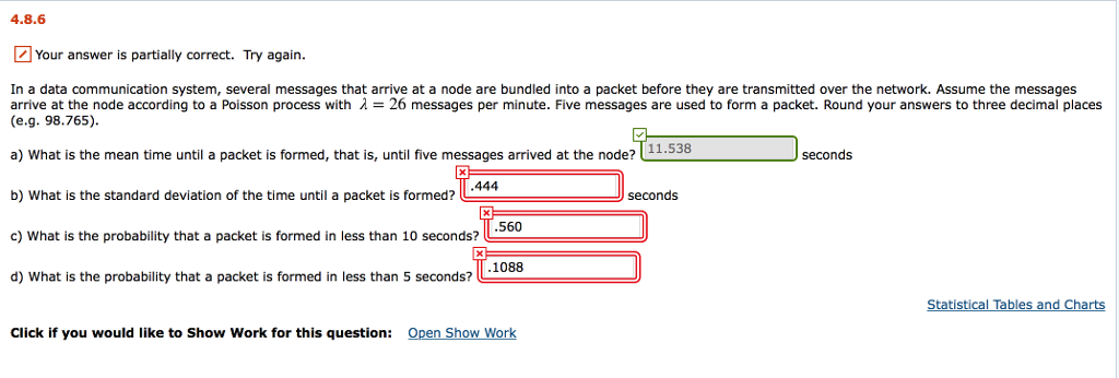 Solved 4.8.6 Your answer is partially correct. Try again. In | Chegg.com