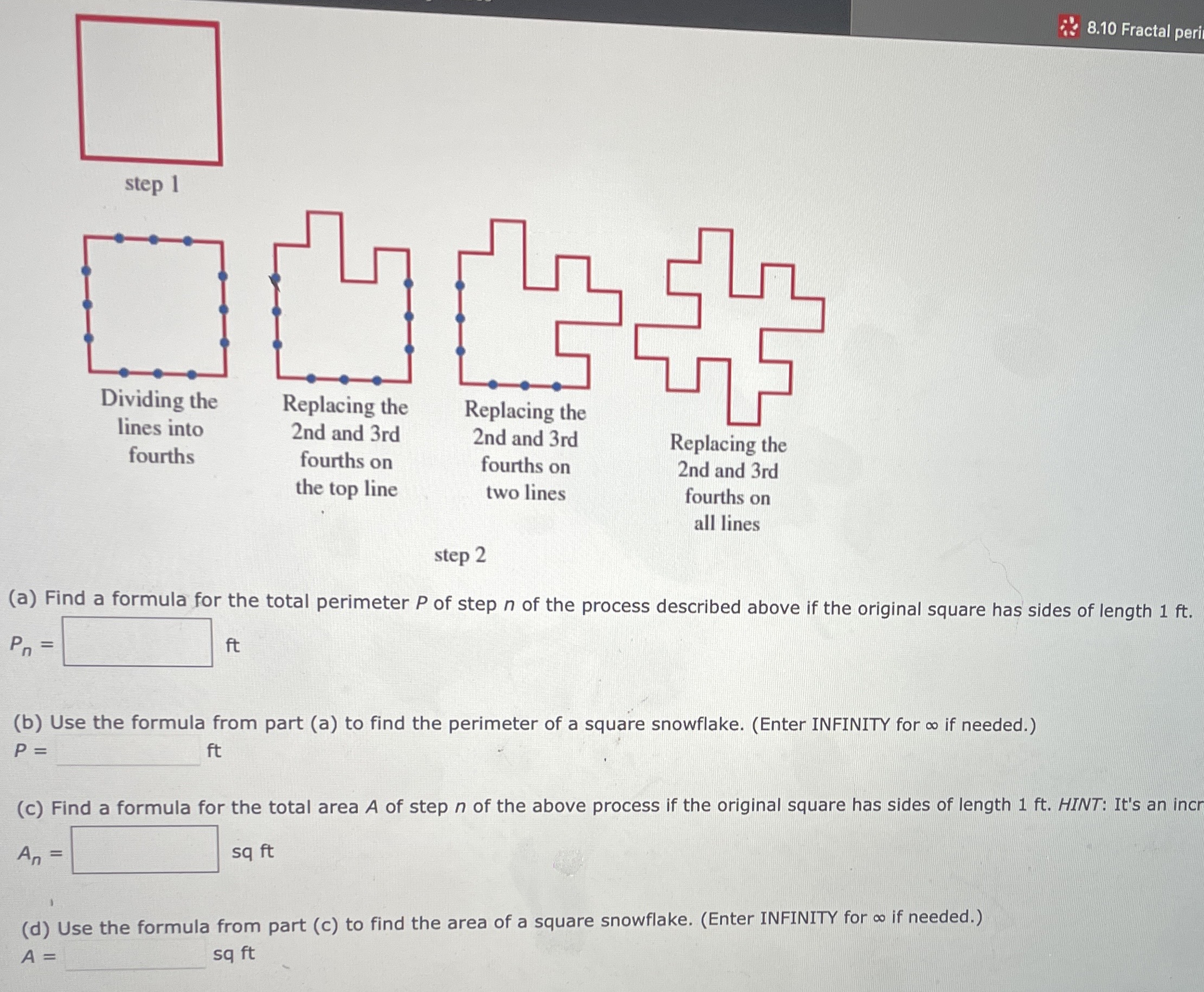 Solved step 2 (a) Find a formula for the total perimeter P | Chegg.com