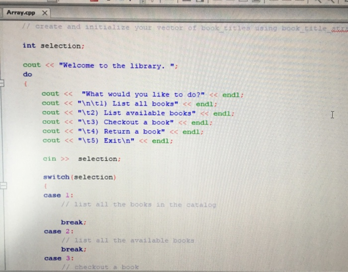 Solved ﹀ 1 Main Int X Arraycpp X Include Include 