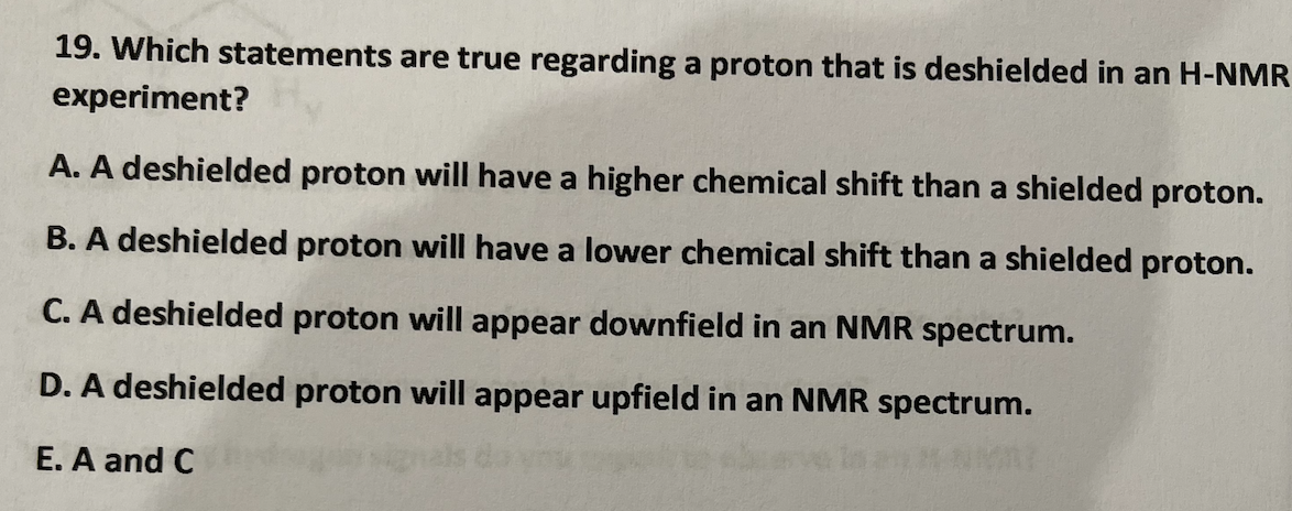 Solved 19. Which statements are true regarding a proton that | Chegg.com