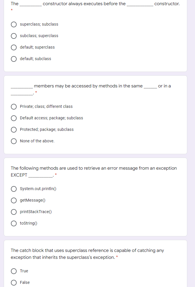 Solved The constructor always executes before the | Chegg.com
