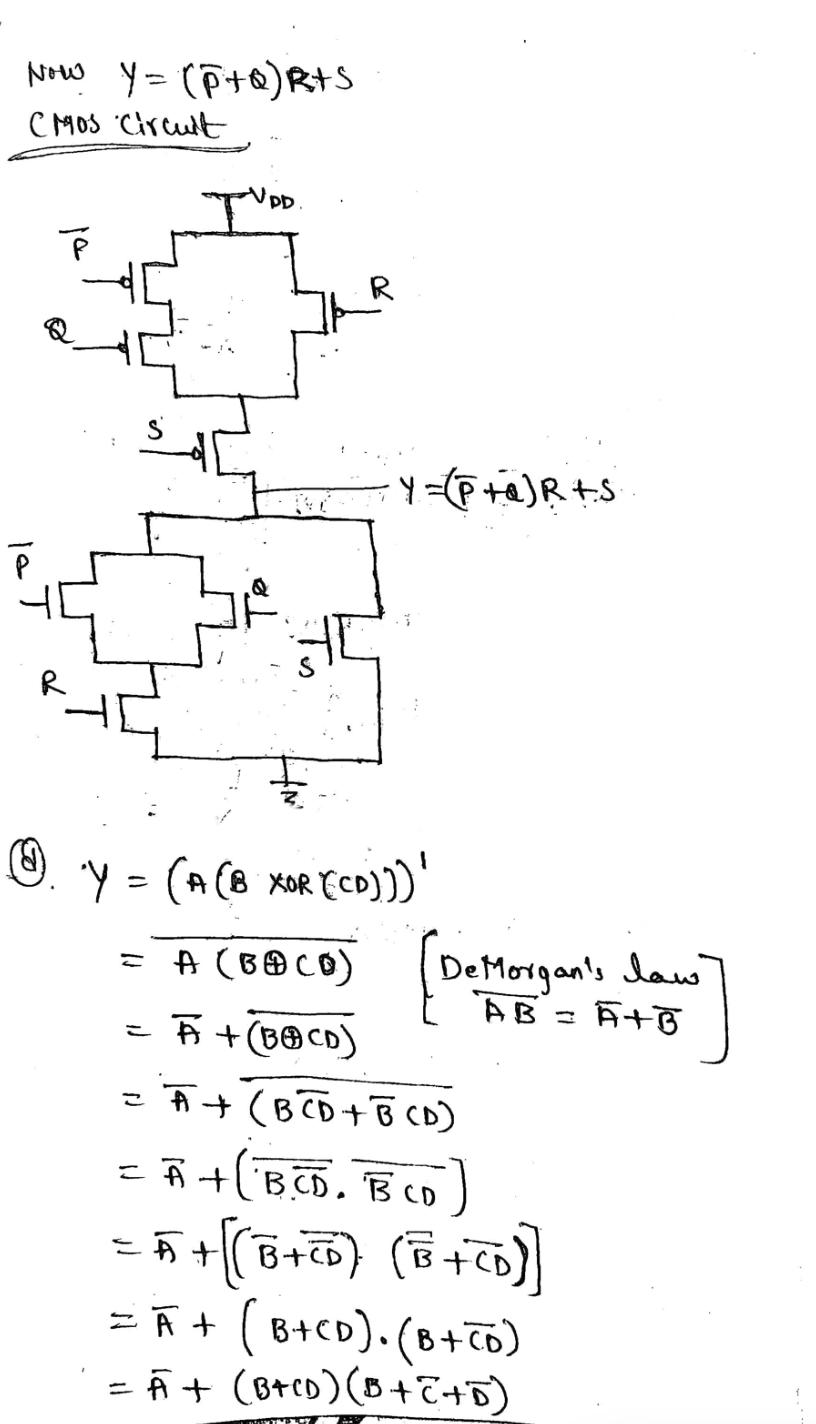 Solved Sketch a transistor-level schematic using static CMOS | Chegg.com