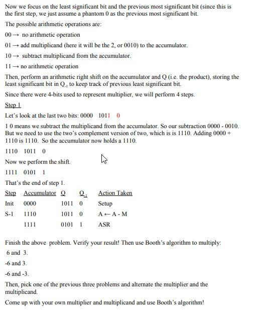 Solved Now we focus on the least significant bit and the | Chegg.com