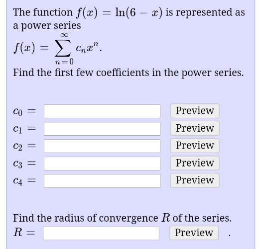 Solved The function f(x) = ln(6 – x) is represented as a | Chegg.com