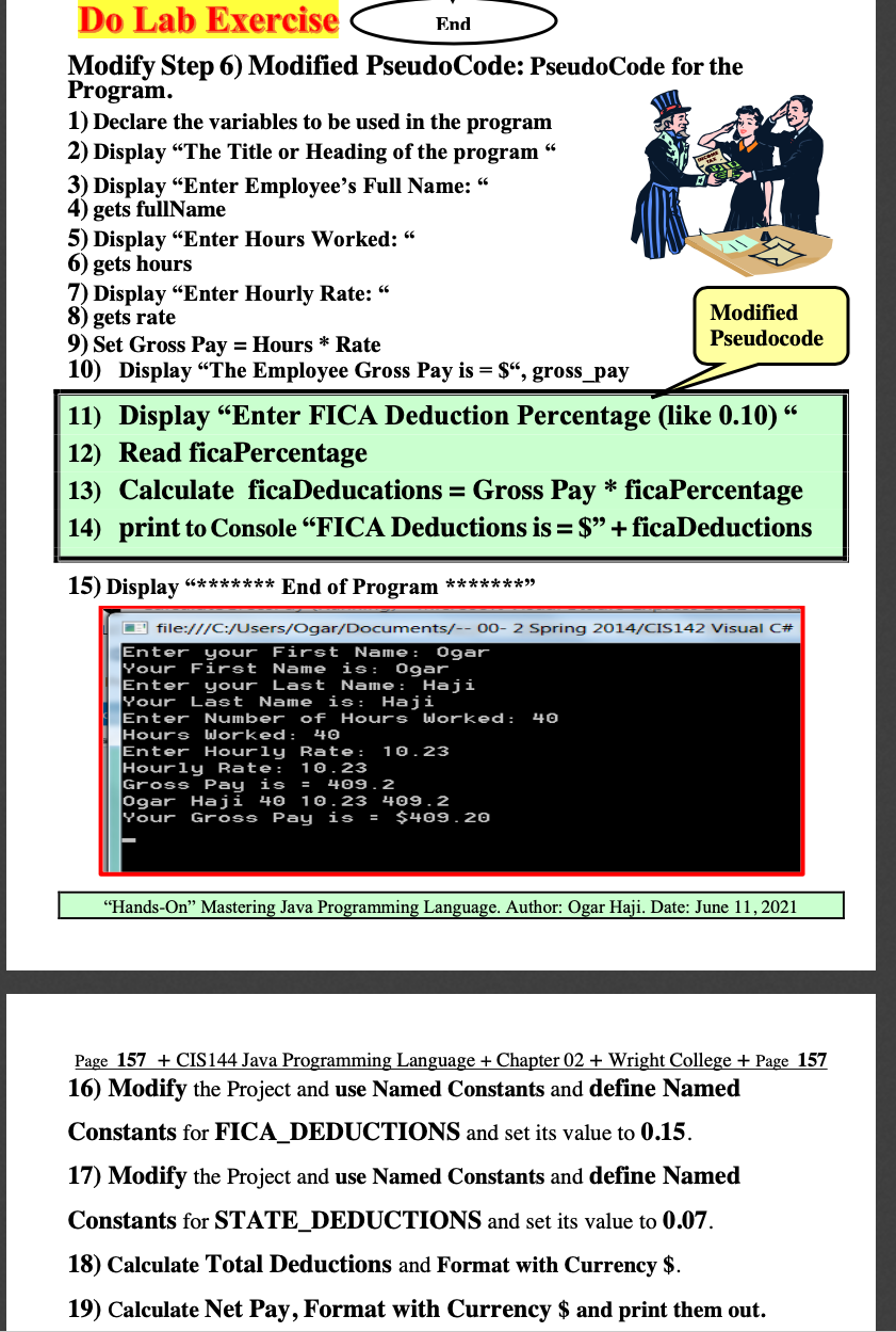 Solved Do Lab Exercise End 44 Modify Step 6) Modified | Chegg.com