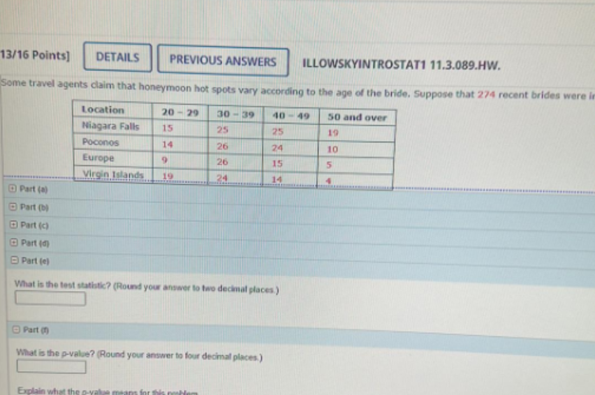 Solved Part (a) Pait (e) Part (c) Part(d) Part (e) What is | Chegg.com