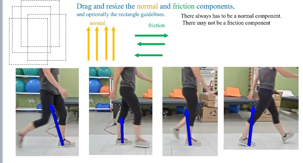 Drag and resize the normal and friction components, | Chegg.com