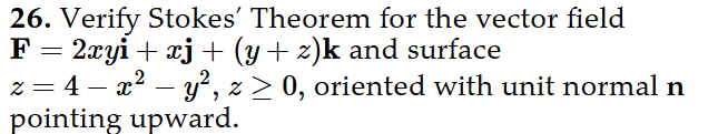 Solved Verify Stokes' Theorem for the vector | Chegg.com
