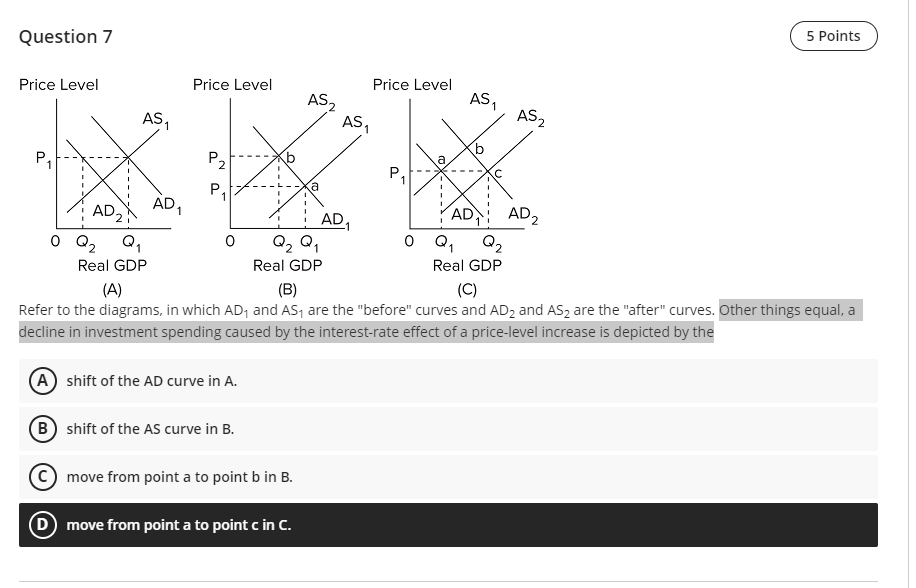 Solved Question 7 Pr Refer to the diagrams, in which AD1 and | Chegg.com