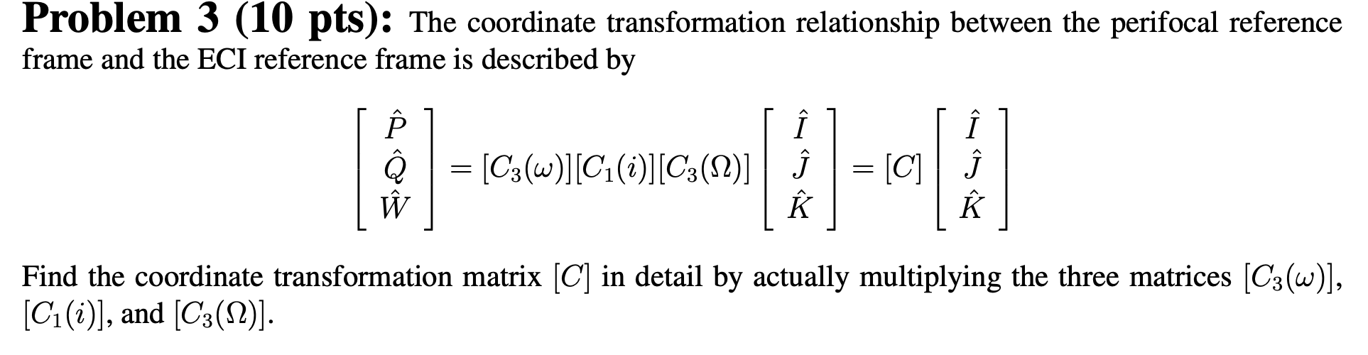 Solved Problem 3 (10 pts): The coordinate transformation | Chegg.com