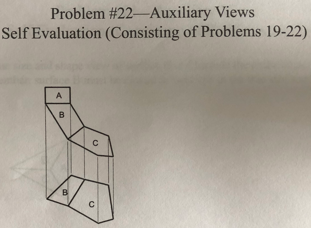 Problem #22-Auxiliary Views Self Evaluation | Chegg.com