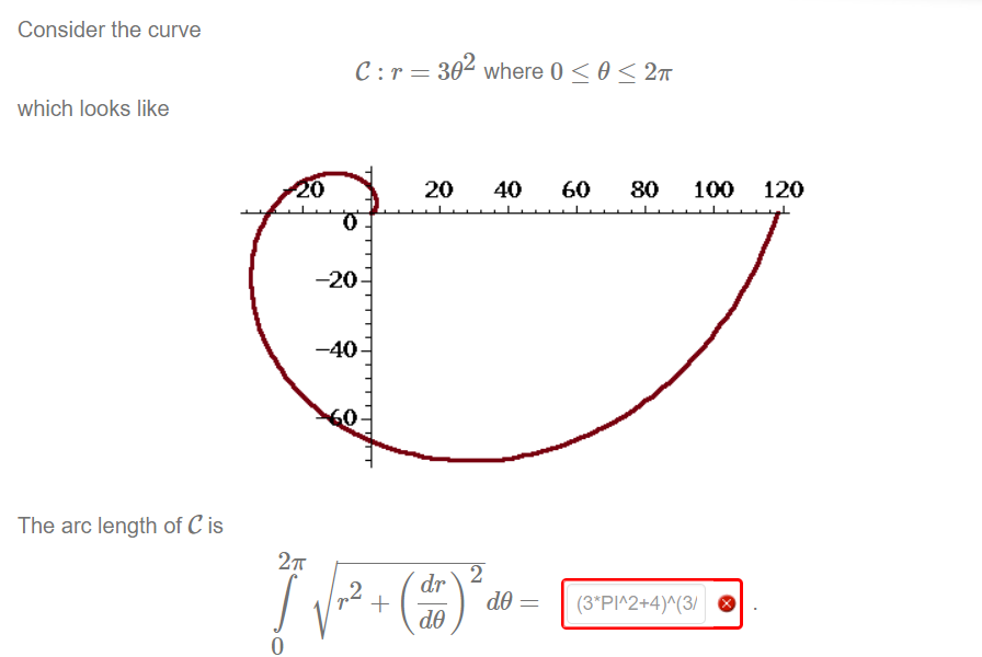 Solved Consider the curve C:r = 302 where 0 f := x-> ln(3 | Chegg.com