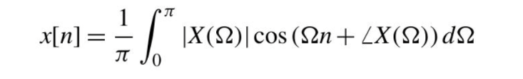 Solved x[n]=π1∫0π∣X(Ω)∣cos(Ωn+∠X(Ω))dΩ9.2-6 Using Eq. | Chegg.com