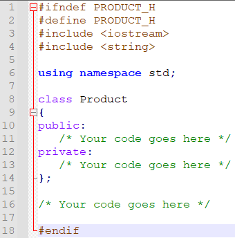 Solved Provide the code for the header file. Note that you | Chegg.com