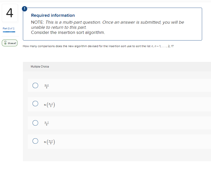 Solved ! 4 Required information NOTE: This is a multi-part | Chegg.com