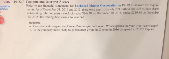 Solved LOCKHEED MARTIN CORPORATION Consolidated Statements | Chegg.com