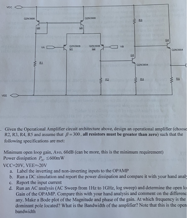 Q2N3906 Q2N3906 QZN3906VB 02N3908 91 C2N3004 B1 | Chegg.com