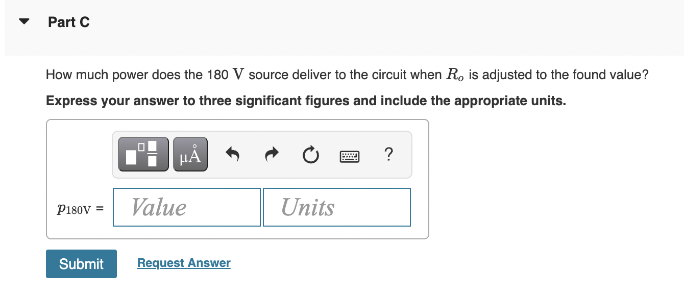 Solved Part A The variable resistor in the circuit in | Chegg.com