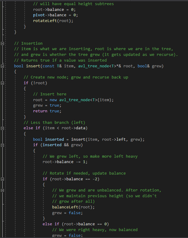 Solved (C++) Here is an AVL Tree implementation that does | Chegg.com