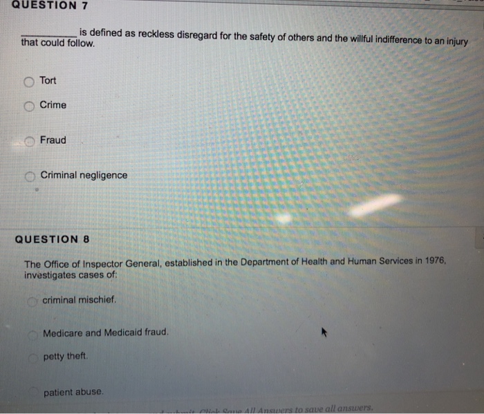 Solved QUESTION 5 The instrument accusing the defendant of | Chegg.com