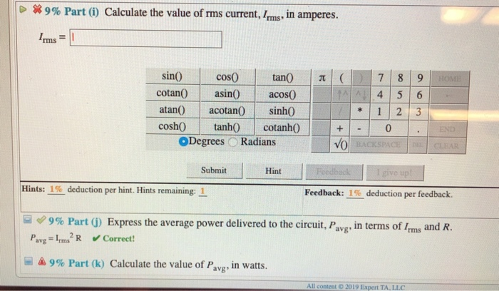 Solved (20%) Problem 5: In the simple AC circuit shown on | Chegg.com
