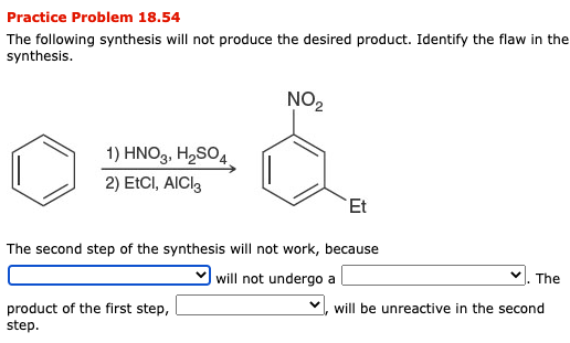 Solved Practice Problem 18.54 The following synthesis will | Chegg.com