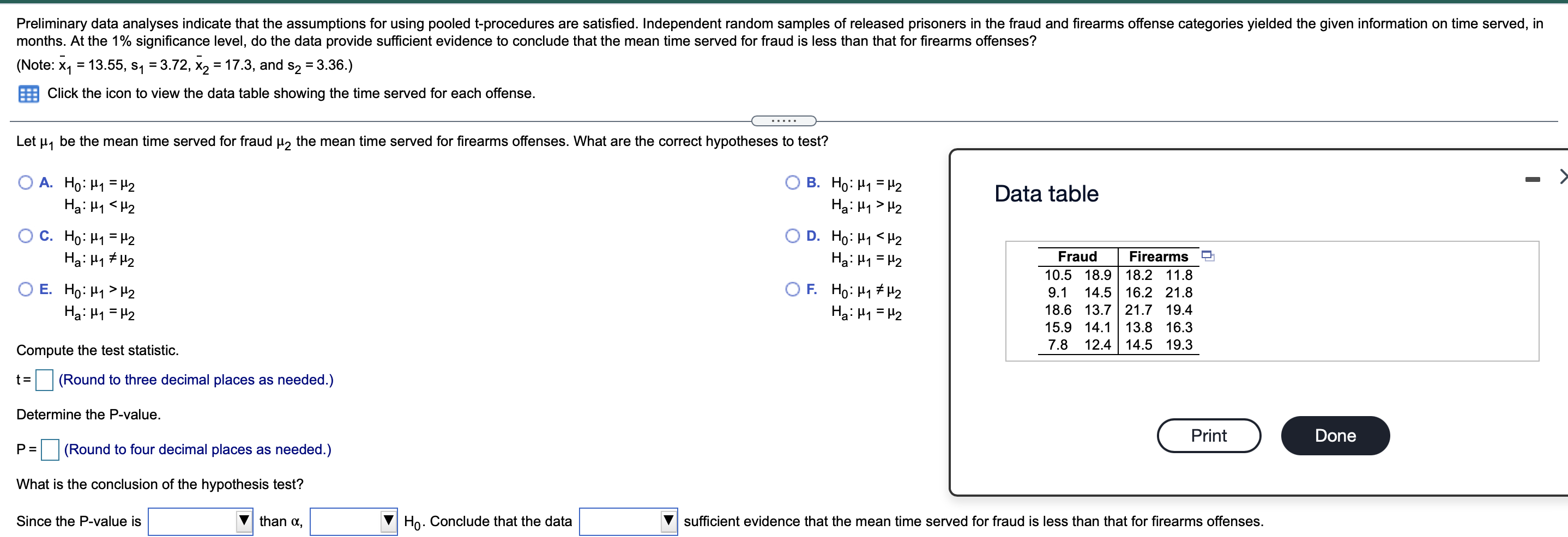 Solved Preliminary data analyses indicate that the | Chegg.com