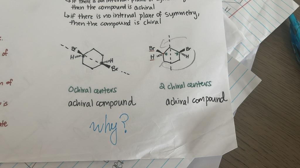 Solved Why does the first structure have 0 chiral centers | Chegg.com