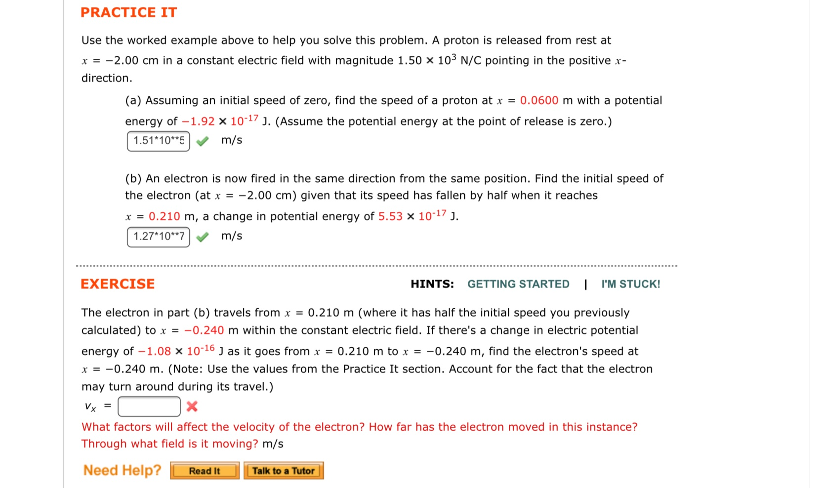 Solved PRACTICE IT Use the worked example above to help you | Chegg.com