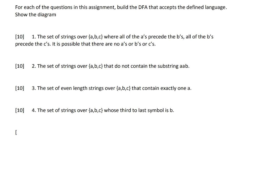 Solved For each of the questions in this assignment, build | Chegg.com