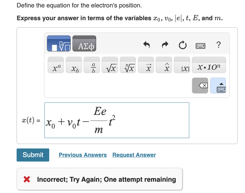 Solved An electron is ejected into a horizontal uniform E | Chegg.com
