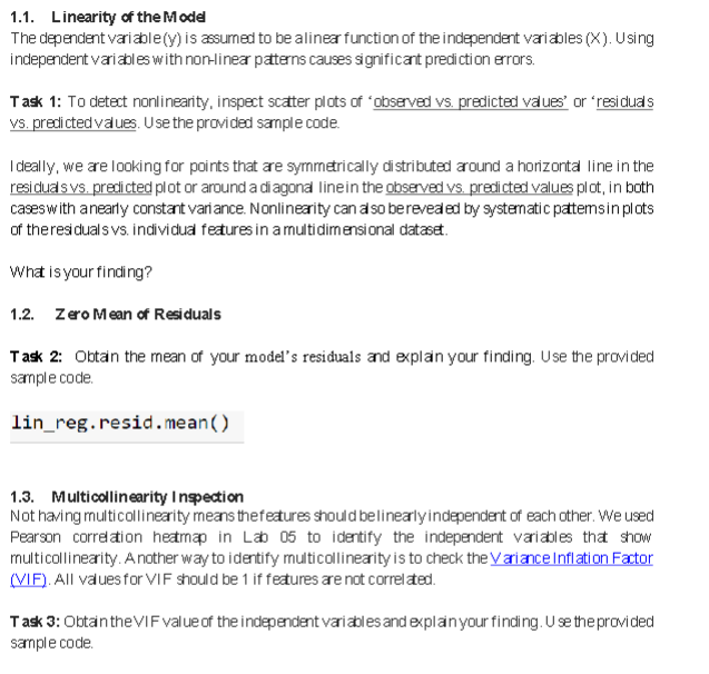 Solved Multiple Linear Regression: Part II This lab covers | Chegg.com
