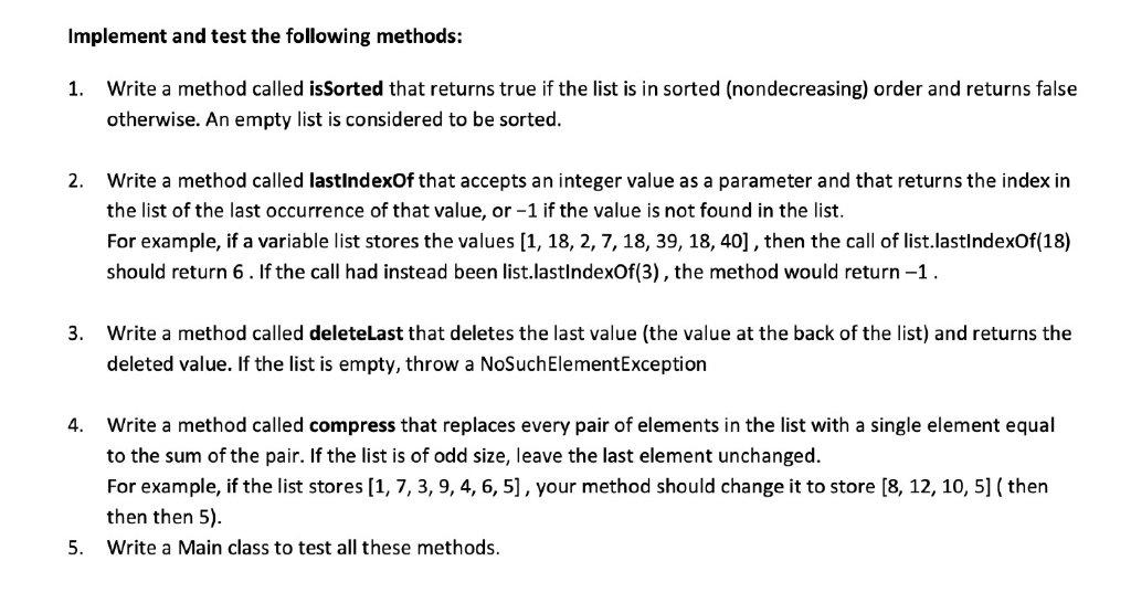 Solved I want the answer in java (not javascript) Please | Chegg.com