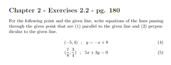 Solved Chapter 2 - Exercises 2.2 - pg. 180 For the following | Chegg.com