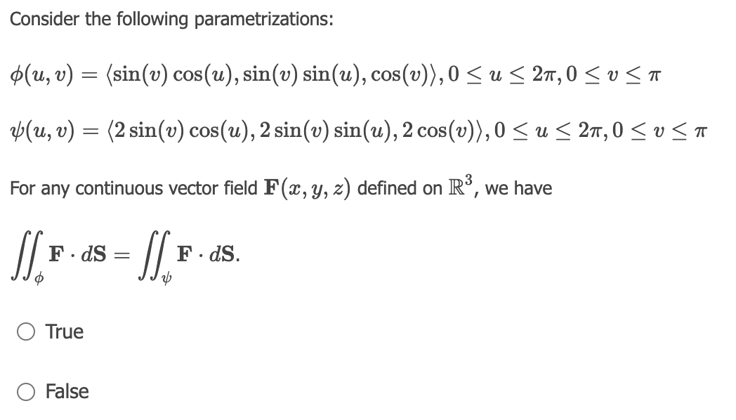 Solved Consider the following parametrizations: | Chegg.com