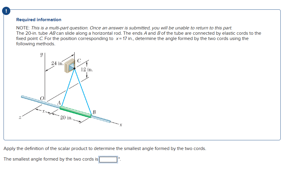 Solved Required information NOTE: This is a multi-part | Chegg.com