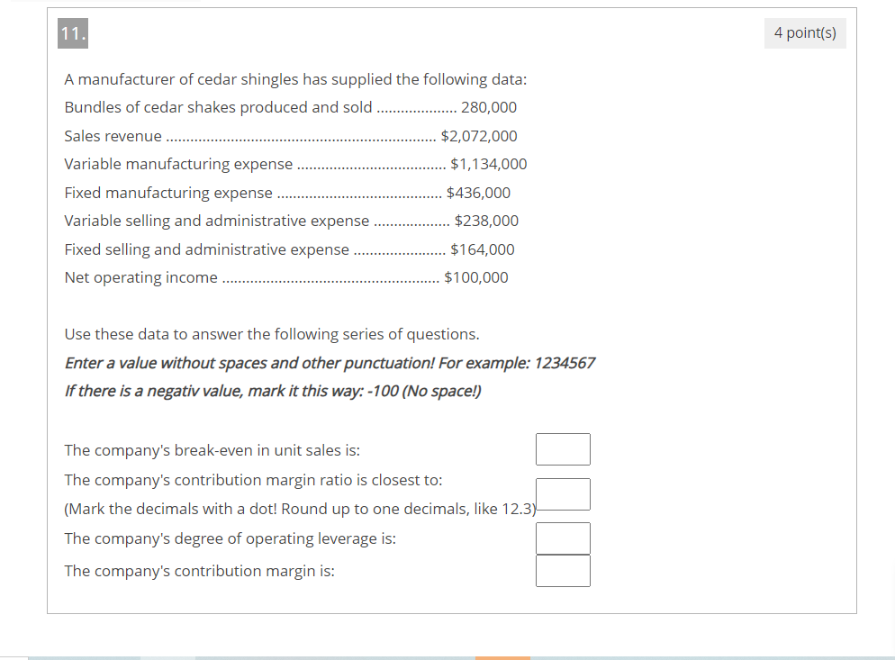 Solved Use these data to answer the following series of | Chegg.com