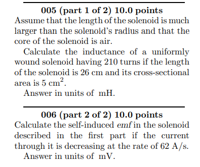 Solved 005 (part 1 of 2 ) 10.0 points Assume that the length | Chegg.com