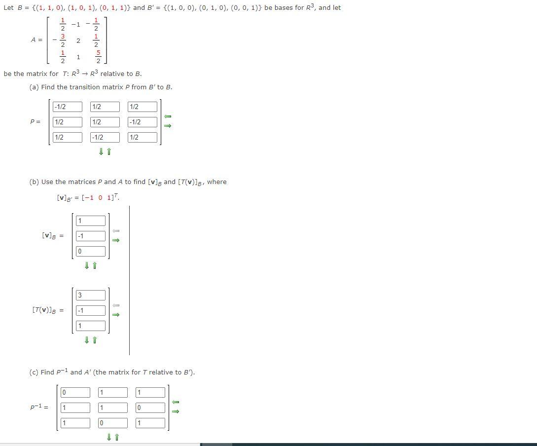 Solved If A and B are similar, then there exists a matrix P | Chegg.com