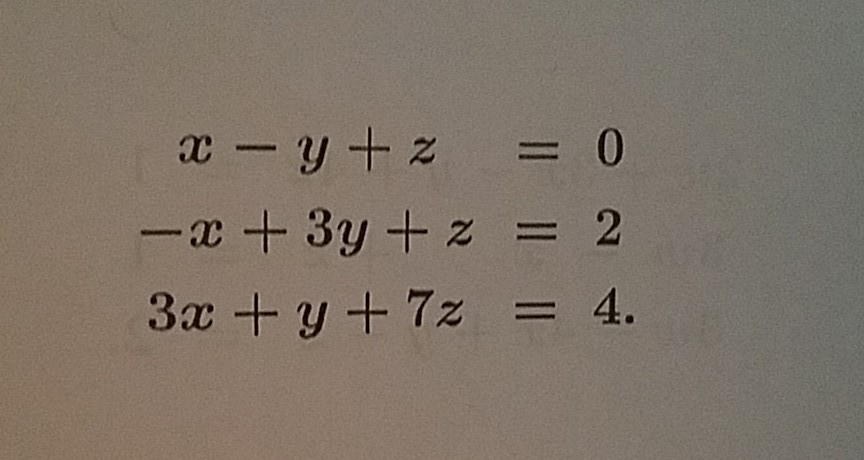 Solved Solve the following linear system of equations using | Chegg.com