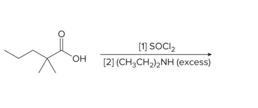 Solved [2](CH3CH2)2NH (excess) ee SOCl2 | Chegg.com