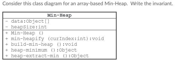 Solved Consider this class diagram for an array-based | Chegg.com