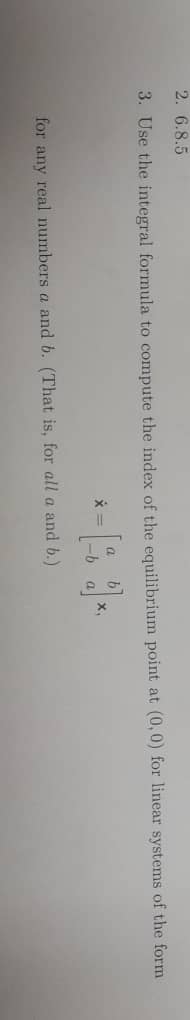 Solved 6.8 .5Use the integral formula to compute the index | Chegg.com